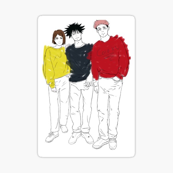 "jujutsu kaisen" Sticker for Sale by caiocangussu | Redbubble