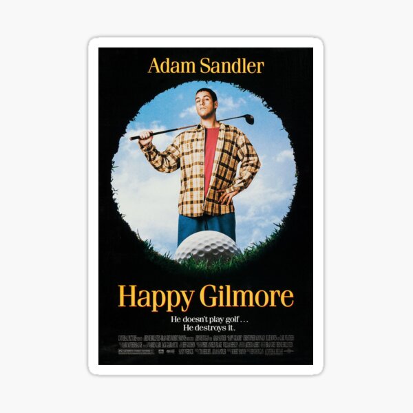 "Happy Gilmore." Sticker for Sale by Emperve | Redbubble