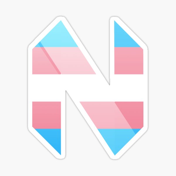 "Trans Pride Neovim Logo" Sticker for Sale by QuietMisdreavus | Redbubble