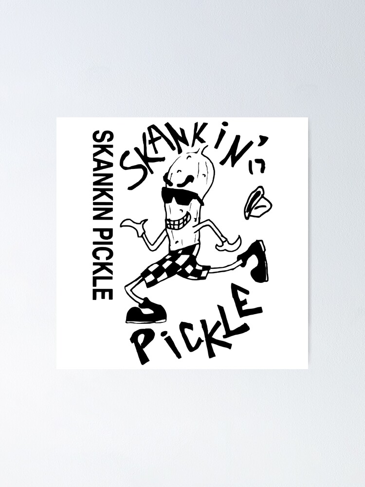 "Skankin Pickle Running Pickle" Poster for Sale by MRYRSH | Redbubble