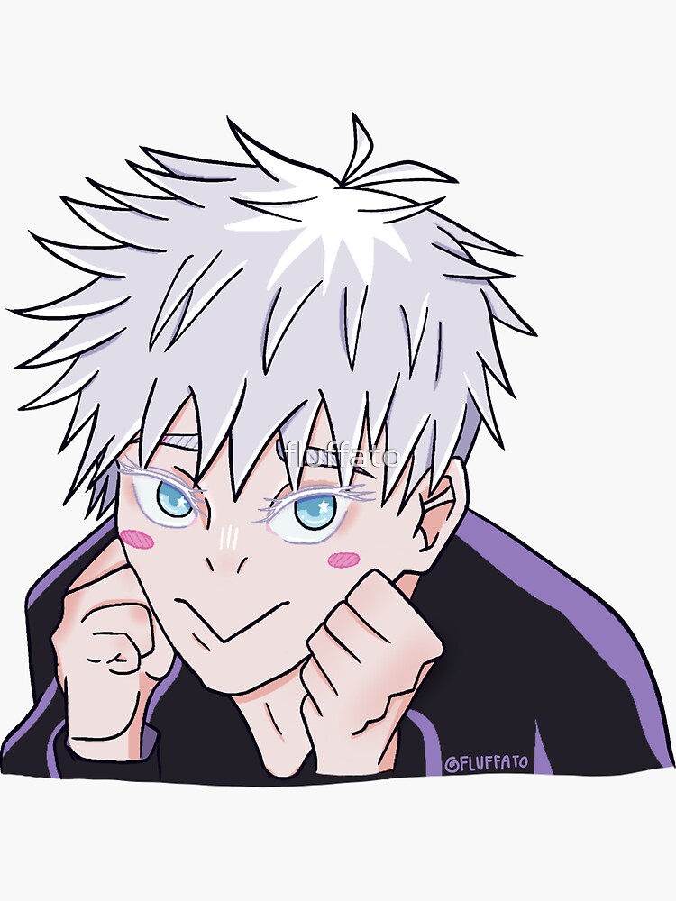 Pegatina «Jujutsu Kaisen Gojo Satoru Funny Zoom Call Manga Panel» de ...