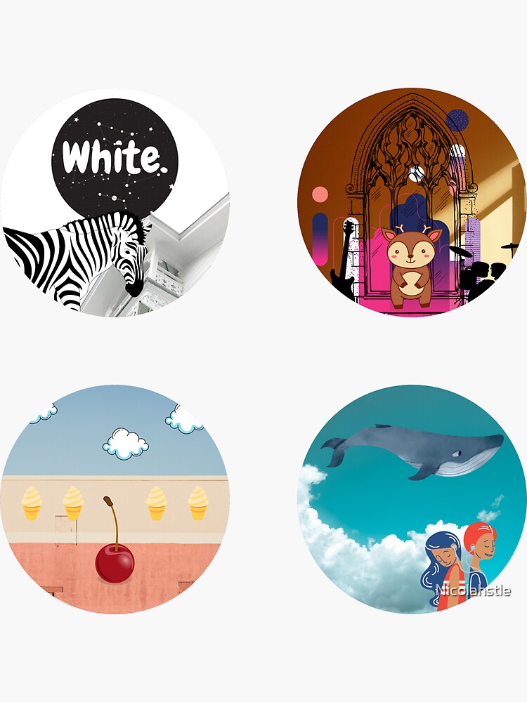 "Fun Aesthetic Sticker Pack 1" Sticker by Nicolahstle | Redbubble