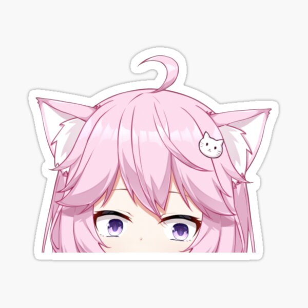 Nyanners Peeker Stickers | Redbubble