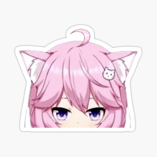Nyanners Peeker Stickers | Redbubble