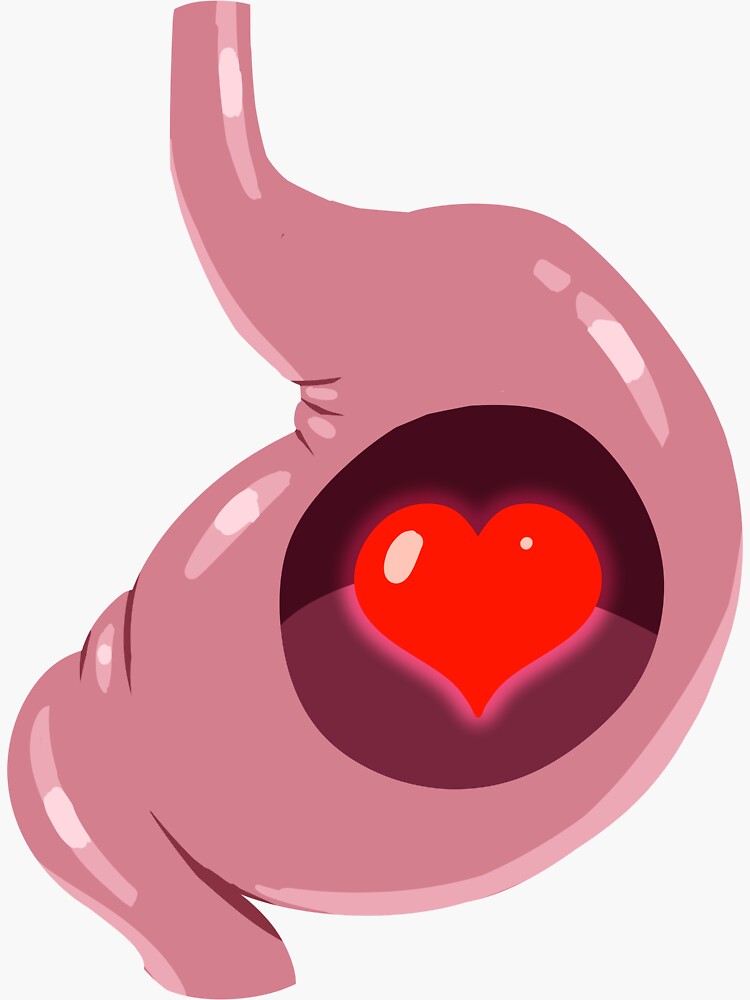 "Stomach Love" Sticker for Sale by FidchellWorks | Redbubble