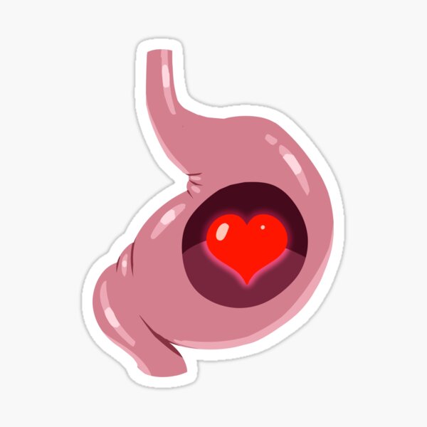 "Stomach Love" Sticker for Sale by FidchellWorks | Redbubble