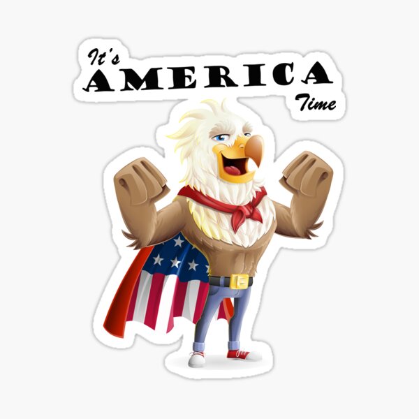 "America Eagle Time Meme" Sticker for Sale by ZuLa-Store | Redbubble
