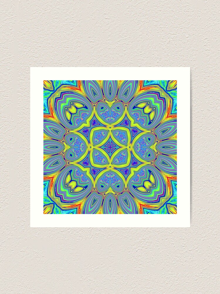"Psychedelic tiles 57." Art Print for Sale by cr6zym1nd | Redbubble