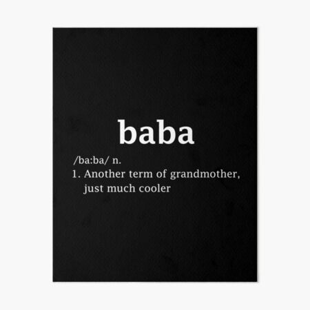 "Baba Definition Funny Serbian Grandma Mother Day Gifts Shirt" Art ...