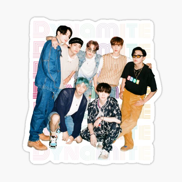 "bts dynamite" Sticker for Sale by yvessimp | Redbubble