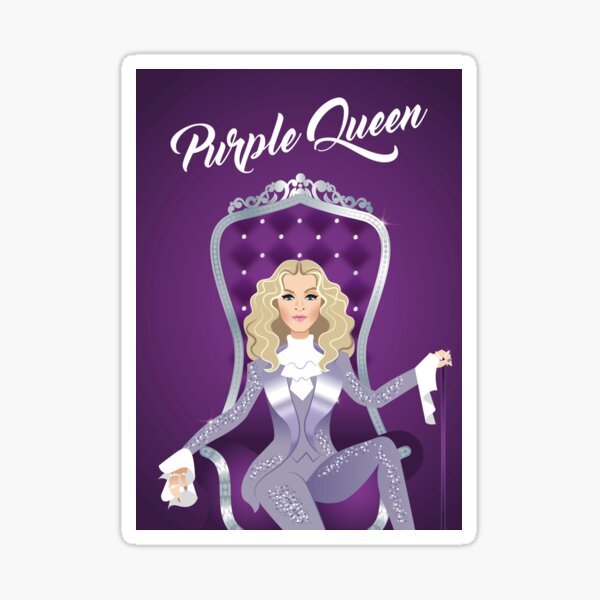 "Purple Queen" Sticker for Sale by AleMogolloArt | Redbubble