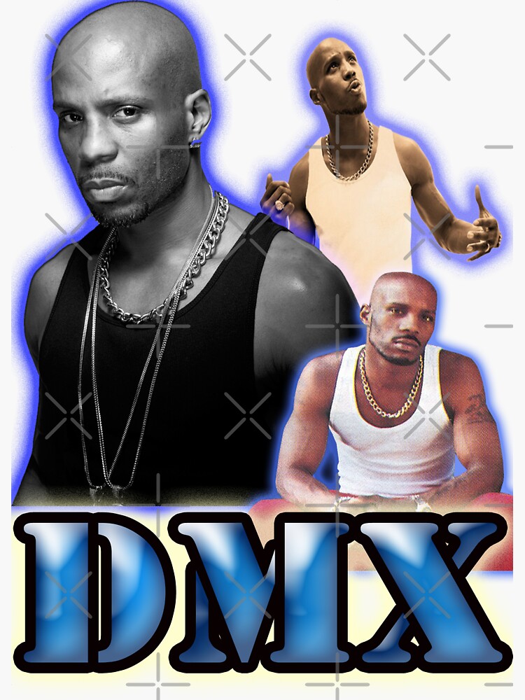 "DMX 90's Bootleg Inspired " Sticker for Sale by eahandon | Redbubble