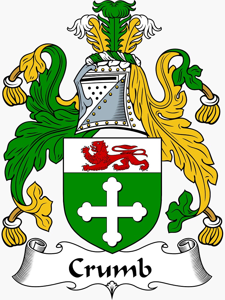 "Crumb Coat of Arms / Crumb Family Crest" Sticker for Sale by ...