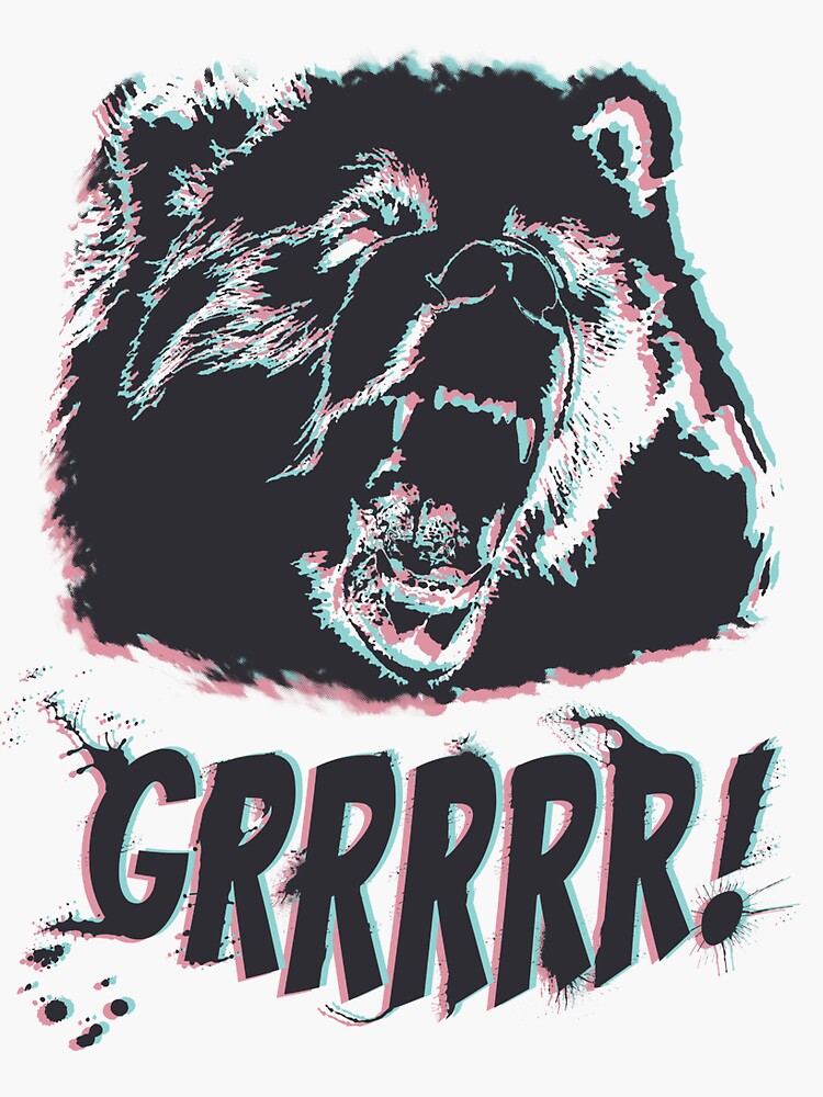"GRRRRR!" Sticker for Sale by Albert Diggs | Redbubble