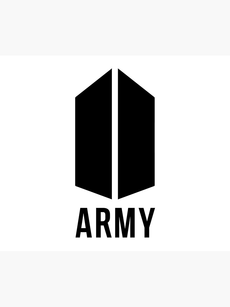 "BTS Army Logo V1 (Black)" Poster for Sale by Anime-K | Redbubble