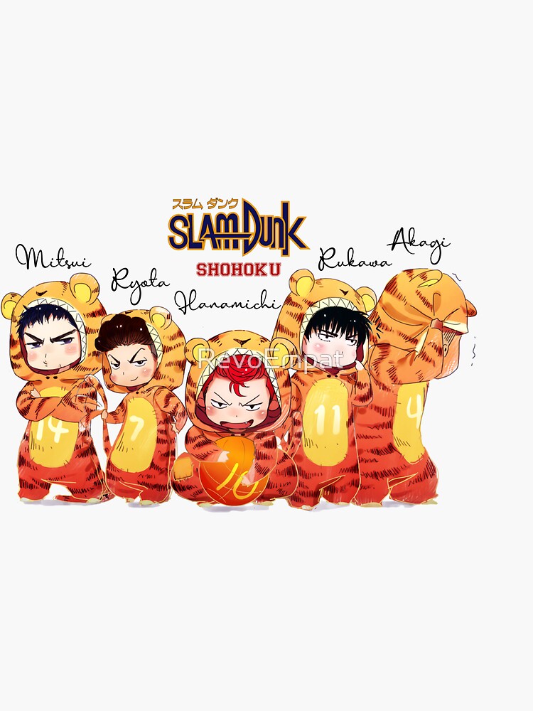 "Shohoku Team" Sticker for Sale by RevoEmpat | Redbubble