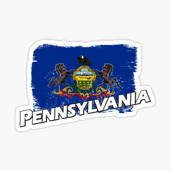 "Pennsylvania flag" Sticker for Sale by PVVD | Redbubble