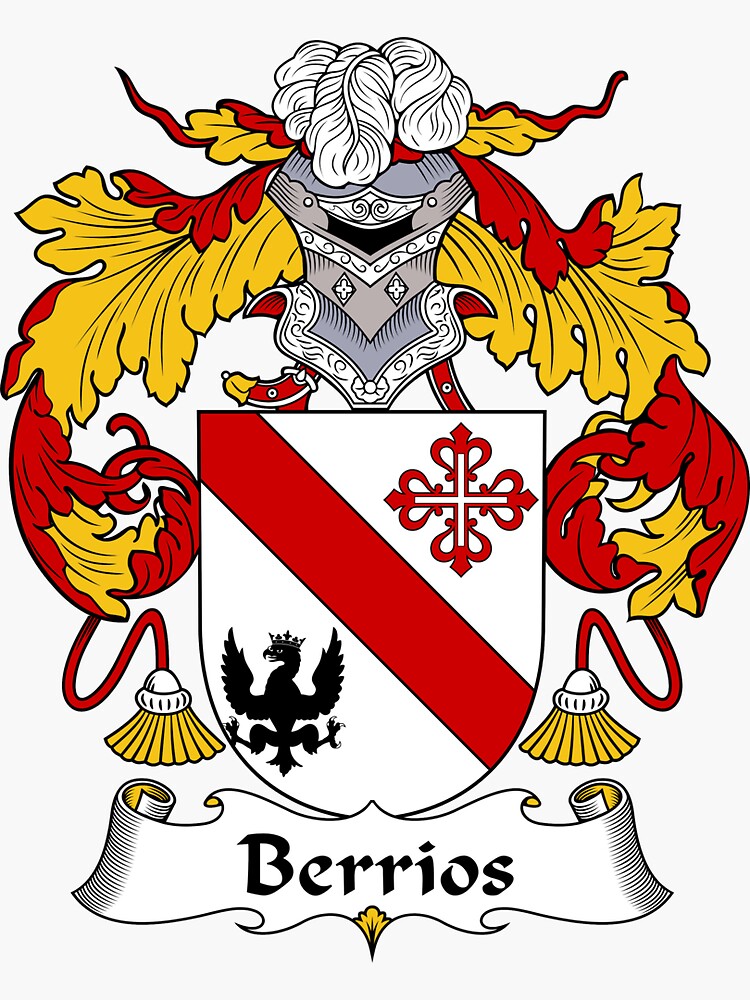 "Berrios Coat of Arms/Family Crest" Sticker by carpediem6655 | Redbubble
