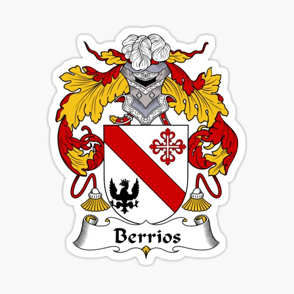 "Berrios Coat of Arms/Family Crest" Sticker for Sale by carpediem6655 ...