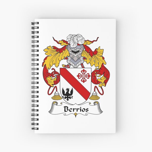 "Berrios Coat of Arms/Family Crest" Spiral Notebook for Sale by ...