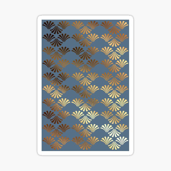 "Art deco cpt. Blue" Sticker for Sale by stg123 | Redbubble