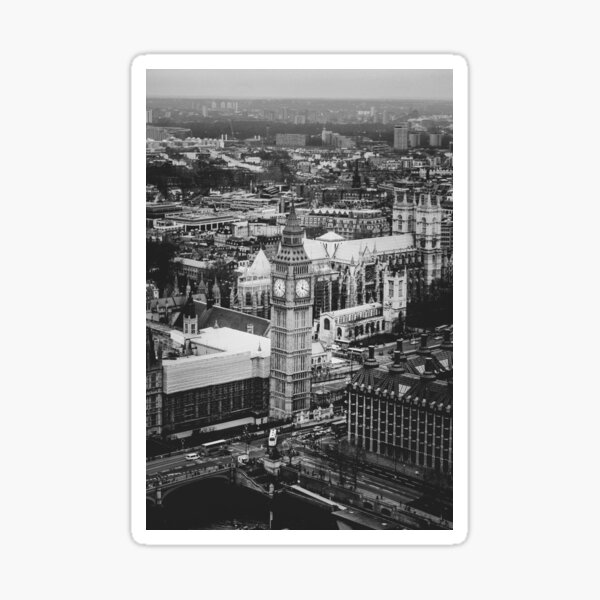 " London city big ben" Sticker for Sale by Podhorsky-art | Redbubble