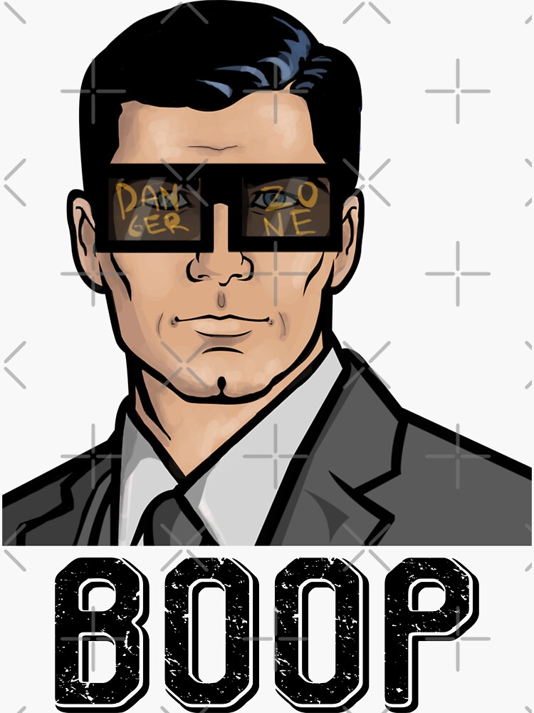 "Archer Sitcom - Danger Zone - Boop" Sticker for Sale by JohnJudith3 ...