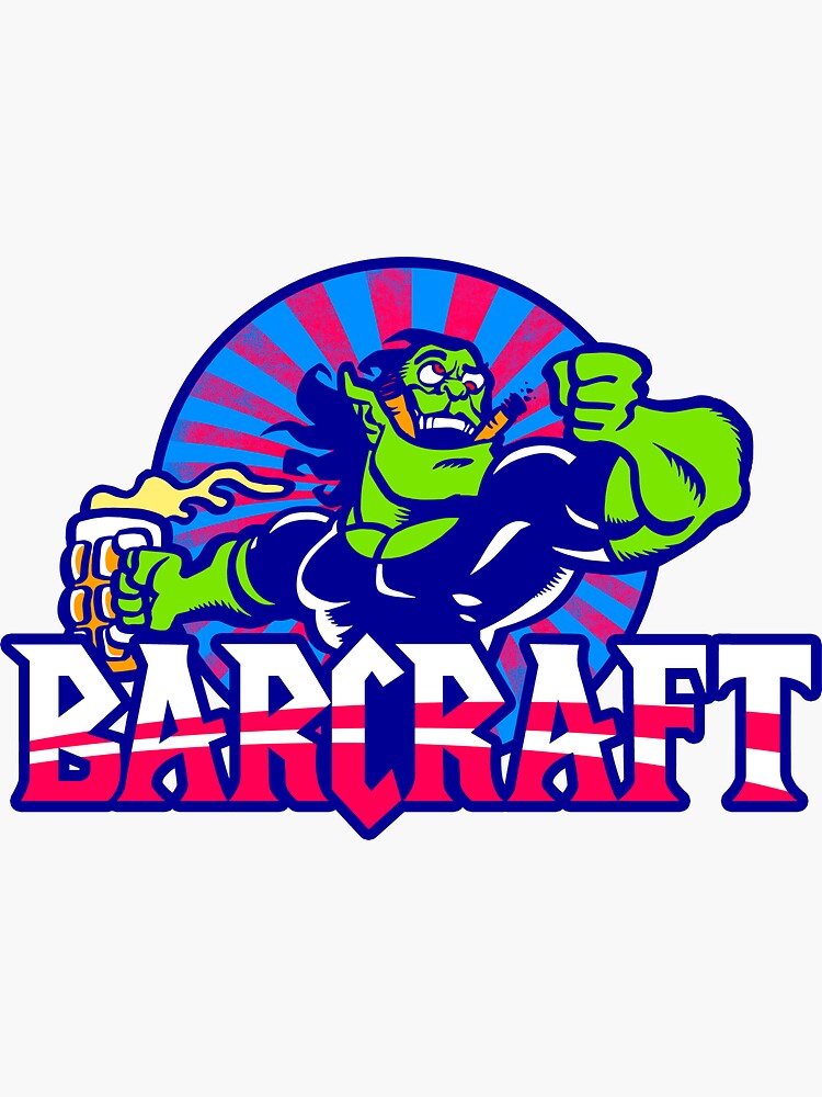 "BarCraft" Sticker for Sale by gariebo | Redbubble