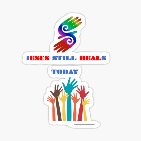 "JESUS HEALS" Sticker for Sale by wildlittlefan | Redbubble