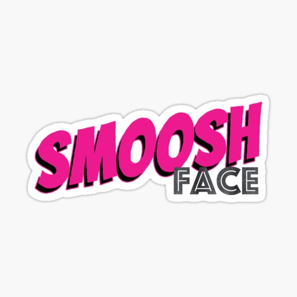 "Smoosh Face" Sticker by Beardycat | Redbubble