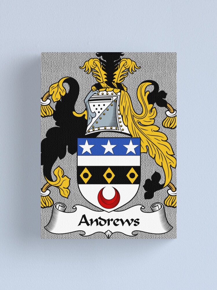 "Andrews Coat of Arms / Andrews Family Crest" Canvas Print by ...