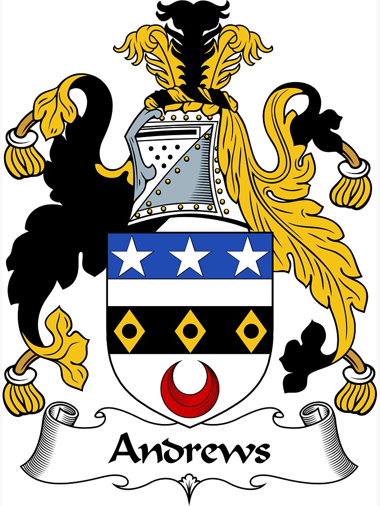 "Andrews Coat of Arms / Andrews Family Crest" Canvas Print by ...