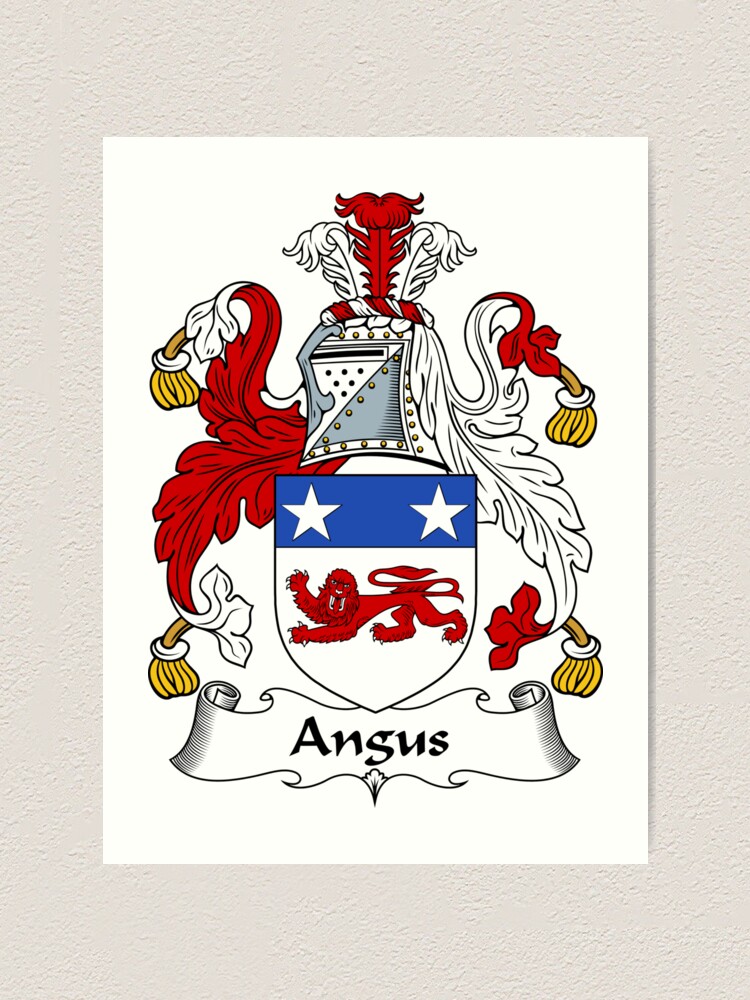 "Angus Coat of Arms / Angus Family Crest" Kunstdruck von ...