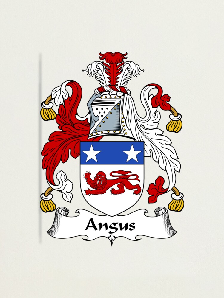 "Angus Coat of Arms / Angus Family Crest" Photographic Print by ...