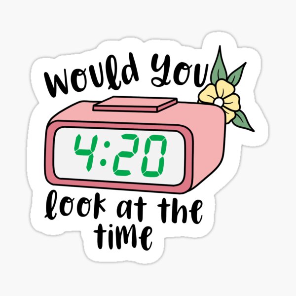"420 alarm clock" Sticker for Sale by krliel | Redbubble