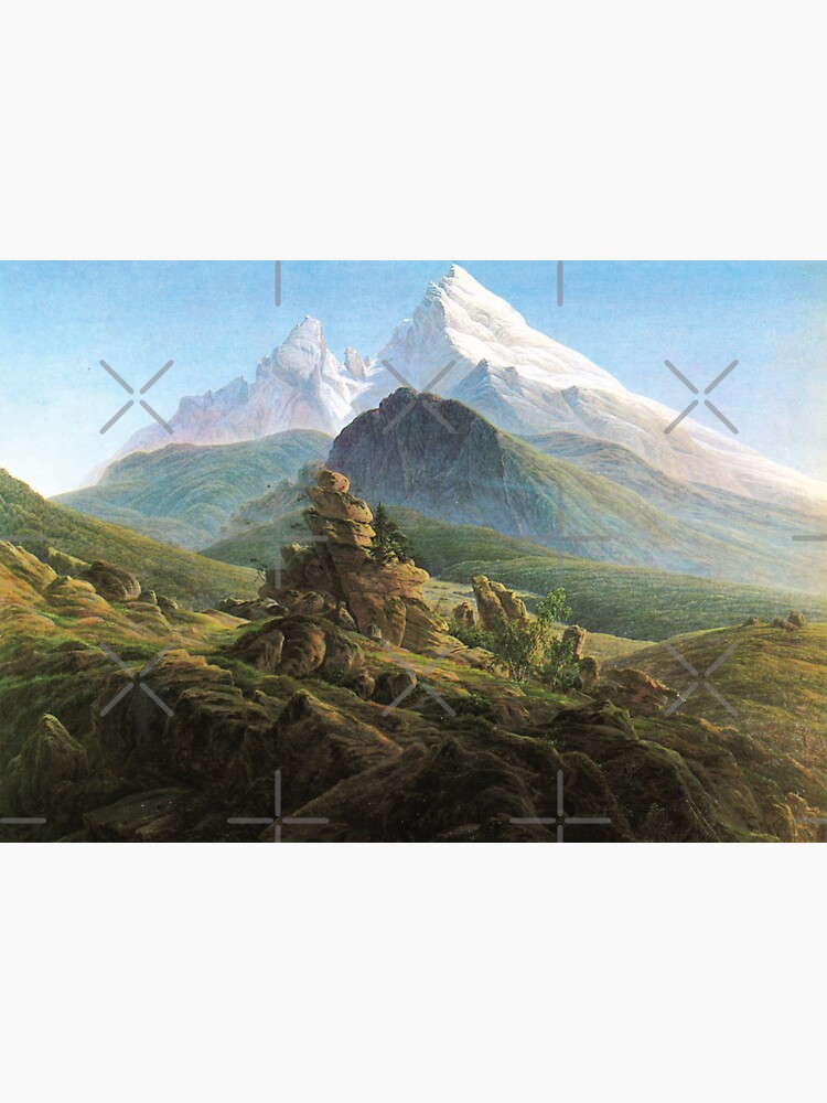 Pegatina «El Watzmann - Caspar David Friedrich - 1824/1825» de Mapeti ...