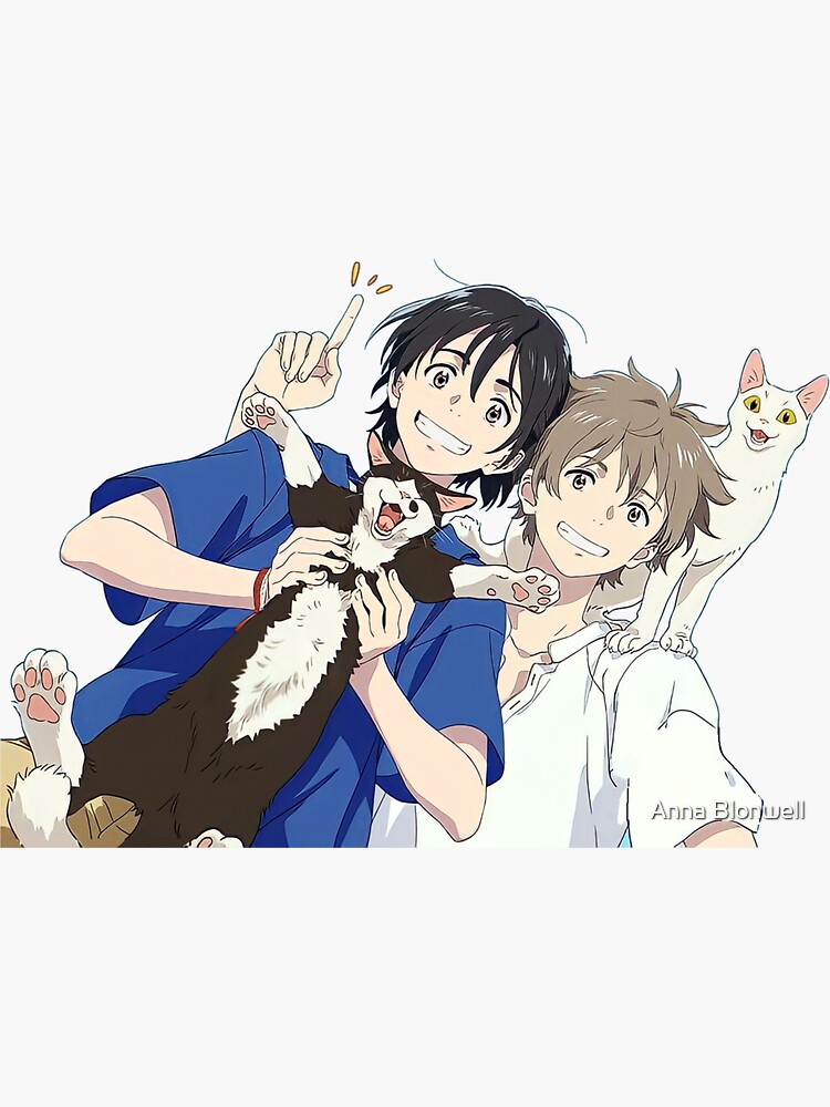 Pegatina «Umibe no Etranger Mio Shun & cat » de ShindouArt | Redbubble