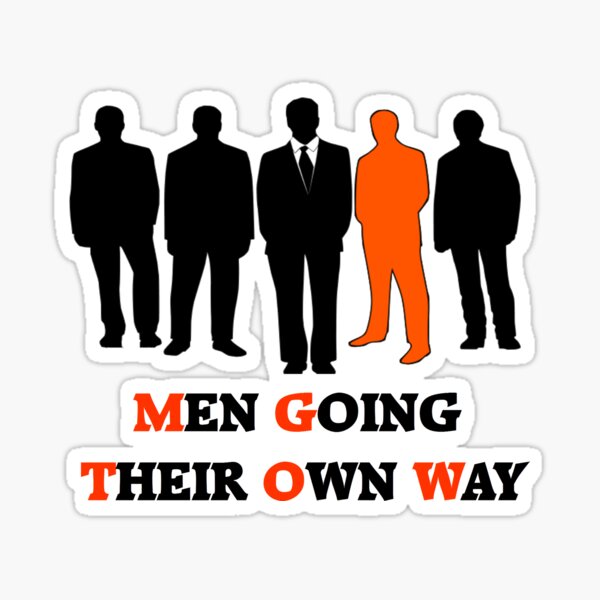 "MGTOW - M.G.T.O.W - Men Going Their Own Way!" Sticker for Sale by ...