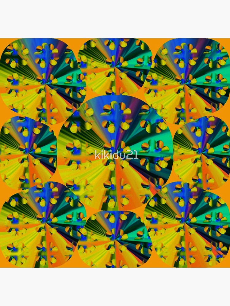 "COLOR FAN - graphic pattern Happy Colors" Sticker by kikidu21 | Redbubble