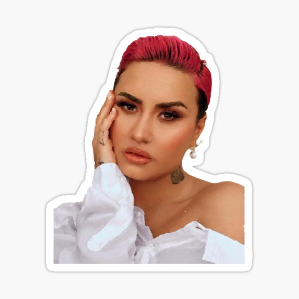 "demi lovato 2021" Sticker for Sale by faberi | Redbubble