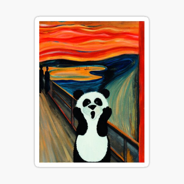 "Screaming bear art" Sticker for Sale by Syroit | Redbubble