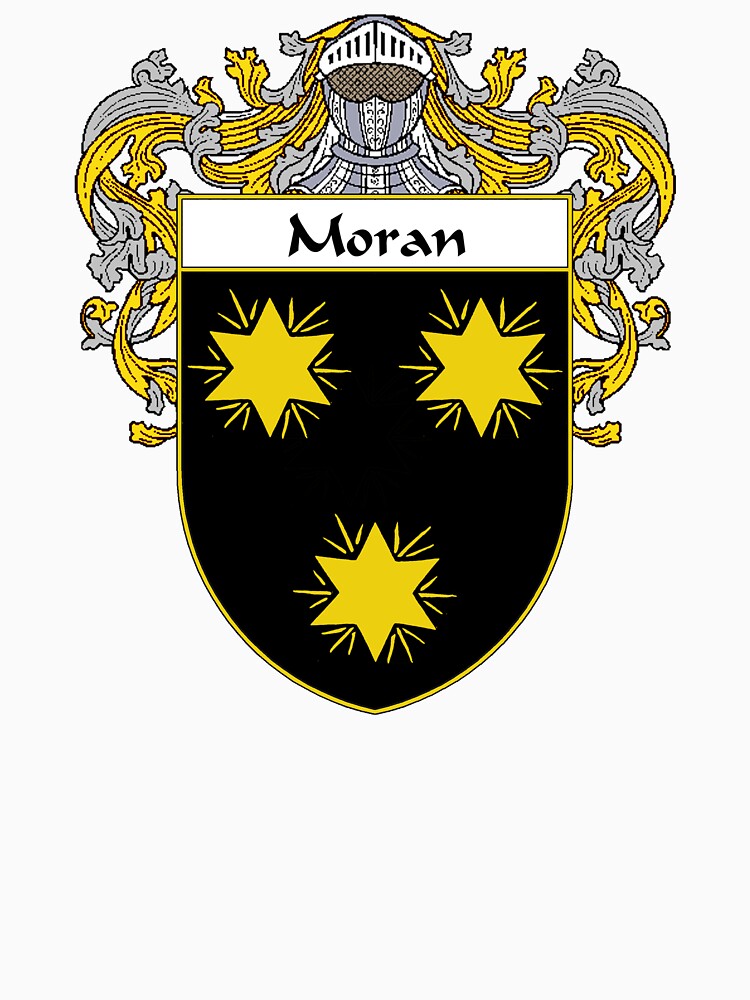 "Moran Coat of Arms/Family Crest" T-shirt for Sale by IrishArms ...
