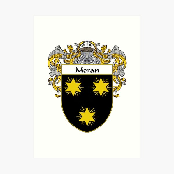 "Moran Coat of Arms/Family Crest" Art Print for Sale by William Martin ...
