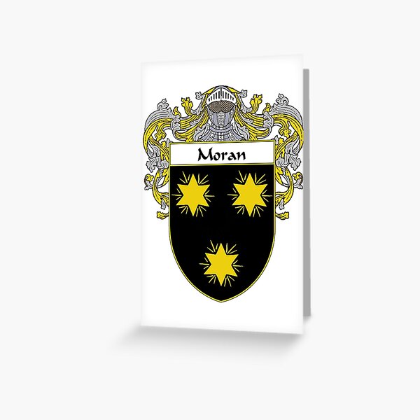 "Moran Coat of Arms/Family Crest" Greeting Card for Sale by IrishArms ...