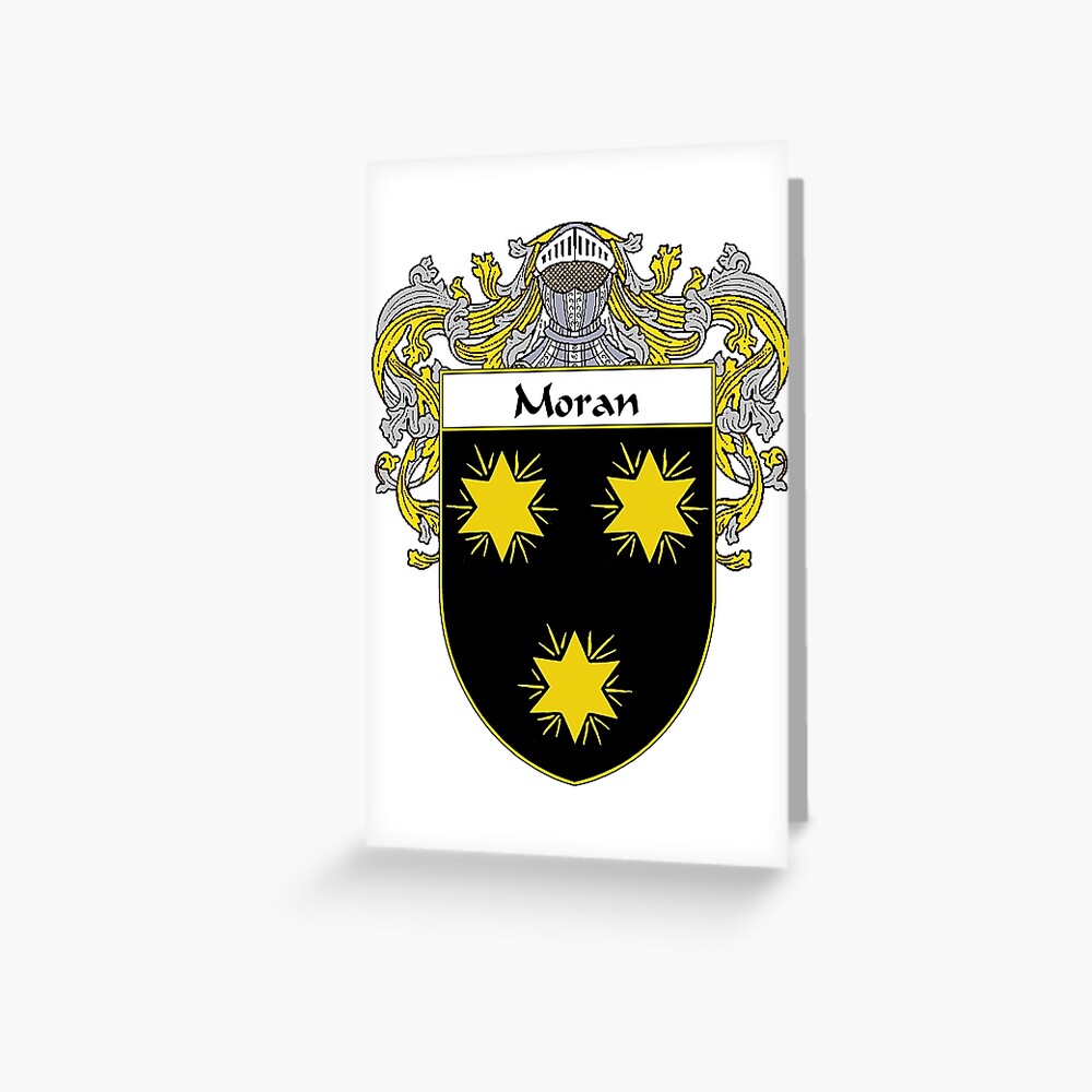 "Moran Coat of Arms/Family Crest" Greeting Card for Sale by IrishArms ...
