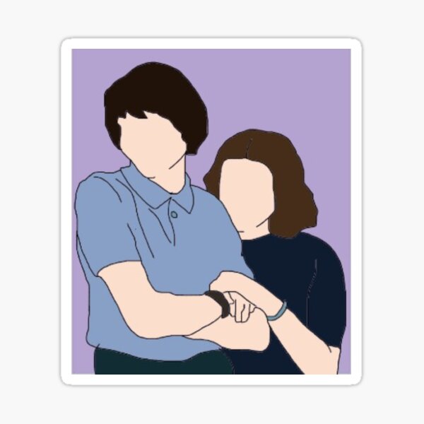 "Mike and Eleven - Stranger Things" Sticker for Sale by gracefleetxx ...