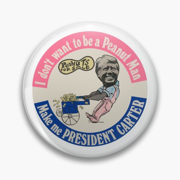 "JIMMY CARTER ))(( Vintage Presidential Peanut Man Campaign" Pin for ...