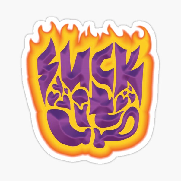 Suckfuck It Up Tiktok Audio Inspired Purple Sticker By Smilefenn Redbubble