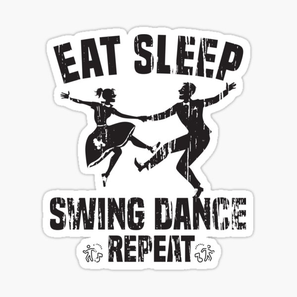 "Swing dance, swing dancer, swing era" Sticker for Sale by Just-a-Dude ...