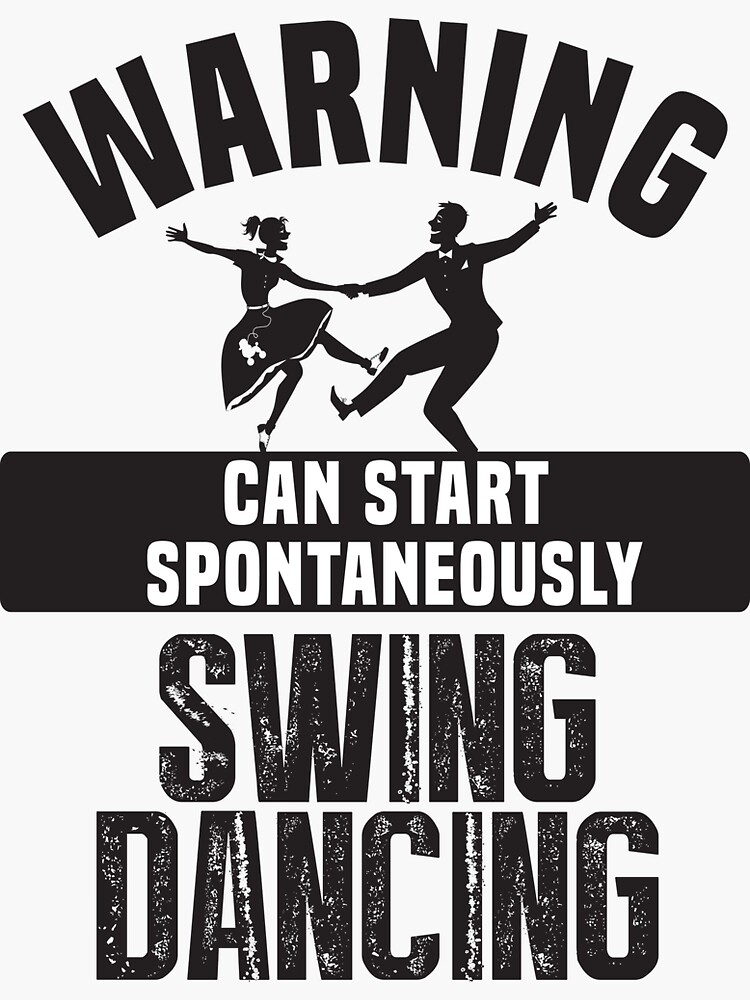"Swing dancing, swing era, swing dancer" Sticker for Sale by Just-a ...